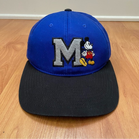 Disney | Accessories | Vintage Disney Youth Mickey Mouse Big M Logo ...